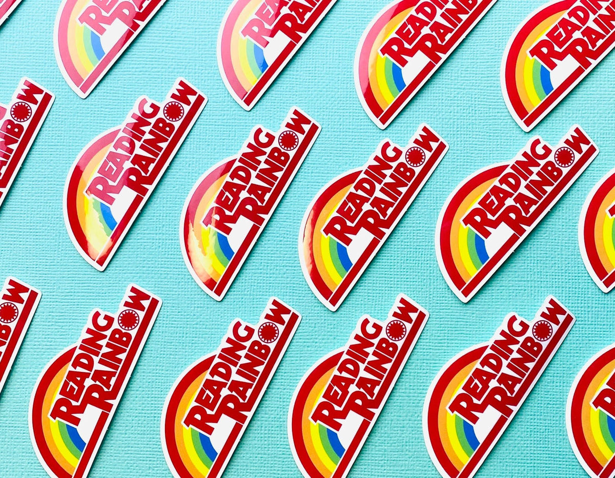 Reading Rainbow Sticker 80s Vintage Logo Sticker – Paper Pastries