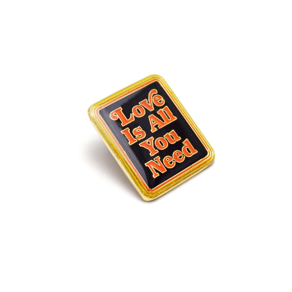 LOVE IS ALL YOU NEED ENAMEL PIN – Paper Pastries