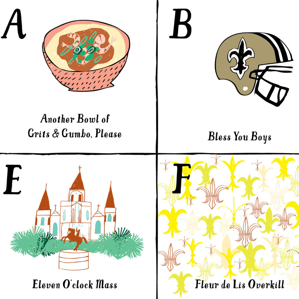 New Orleans ABC Art Print – Paper Pastries