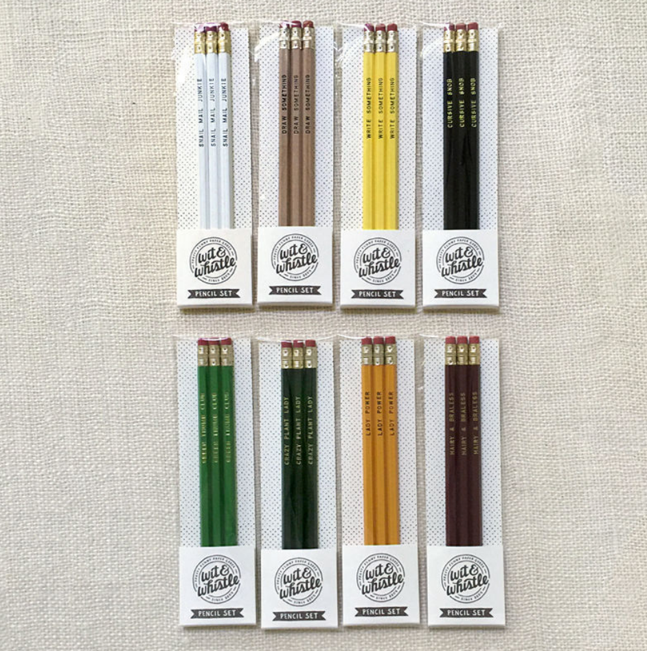 Pencil Set – Cursive Snob – Paper Pastries
