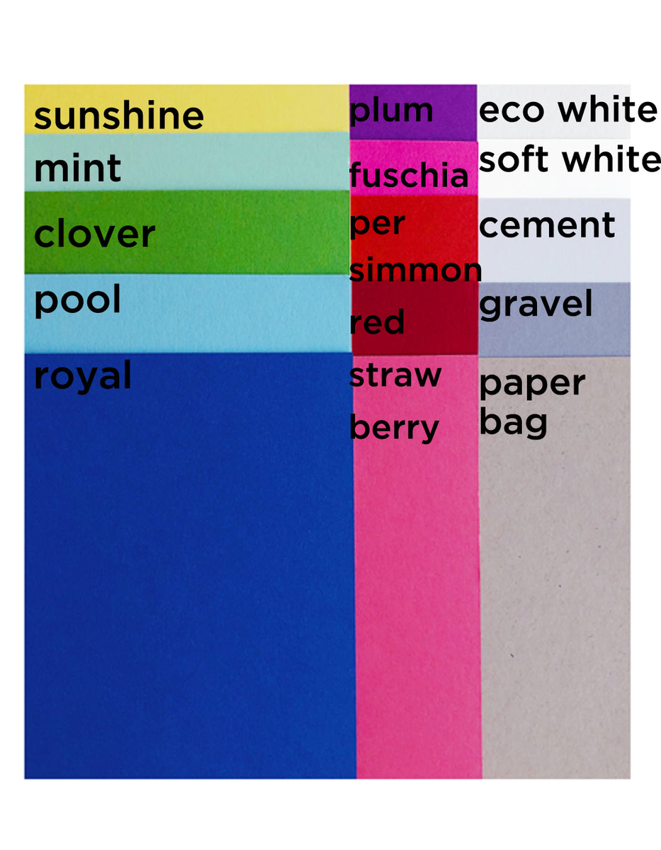 Colorful Blank A2 Flat Cards – Paper Pastries