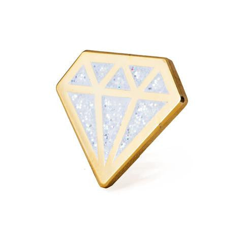 DIAMOND ENAMEL PIN – Paper Pastries