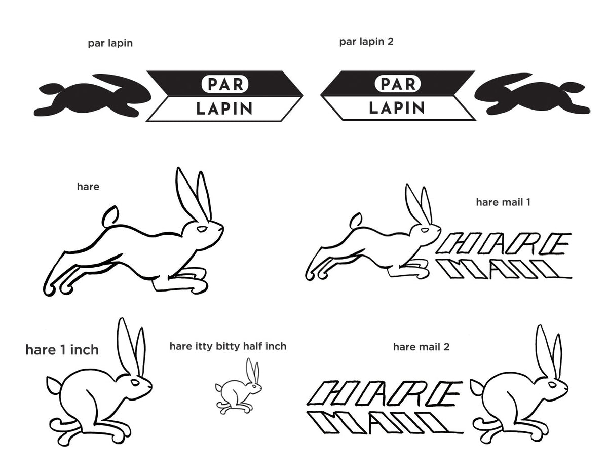DONOVAN RABBIT RUBBER STAMPS – Paper Pastries