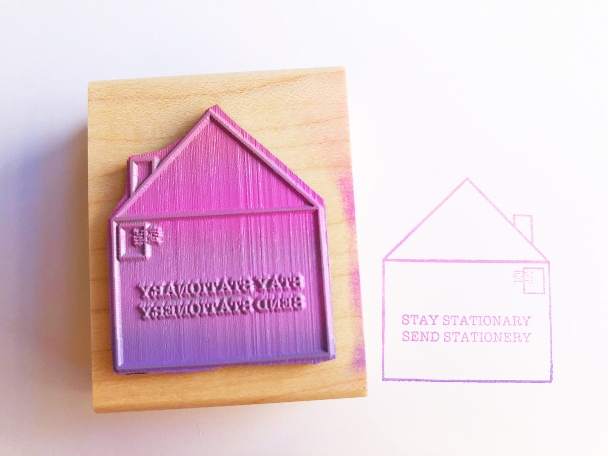 Stay Stationary Send Stationery Rubber Stamps – Paper Pastries